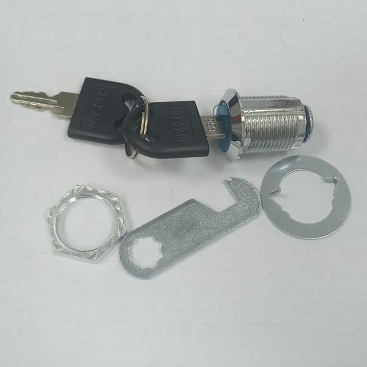 Metal Cabinet lock set - Silver