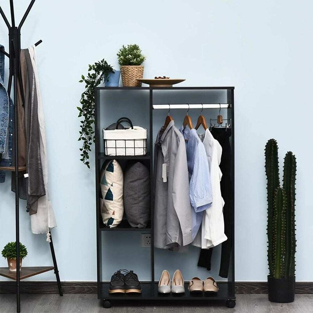 MDF Wood Dressing Black - 128x80x40 cm