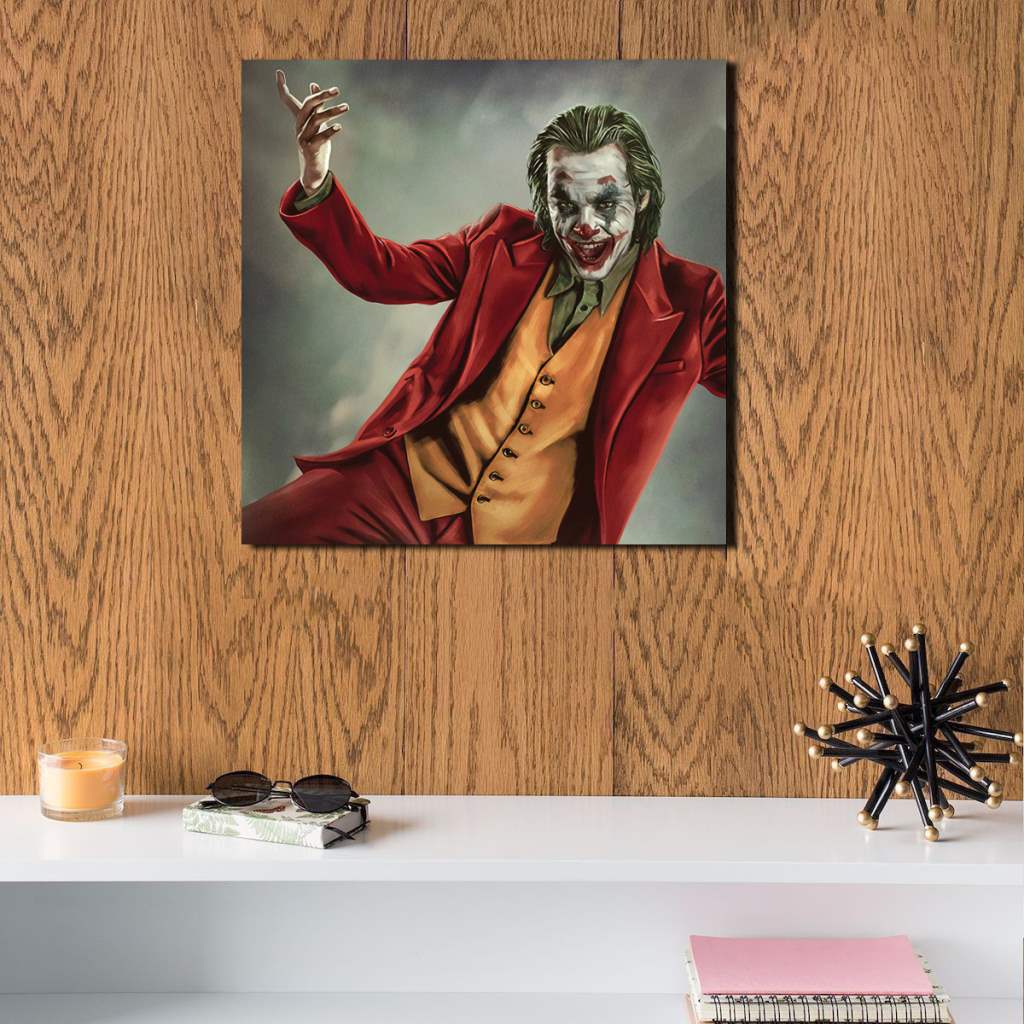 MDF Wood Tableau Multicolor -30X30cm